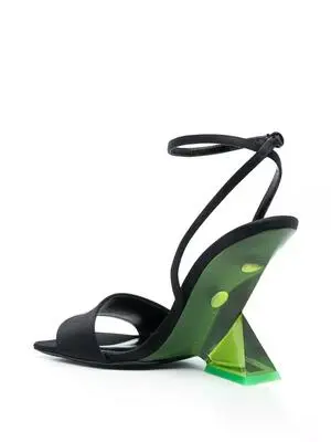 Attico Cheope 105mm Sandals - Black