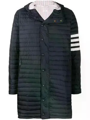 Thom Browne 4-bar Padded Coat - Blue