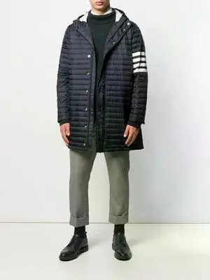 Thom Browne 4-bar Padded Coat - Blue