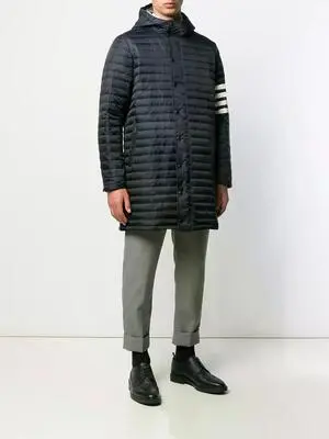 Thom Browne 4-bar Padded Coat - Blue