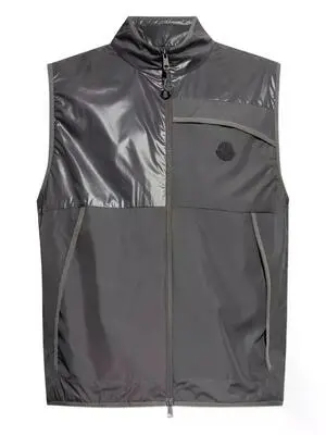Moncler Epeo Logo-appliqué Gilet - Grey