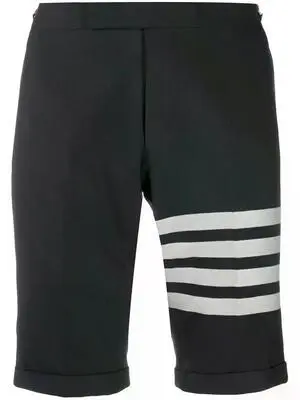 Thom Browne 4-bar Plain Weave Suiting Shorts - Blue