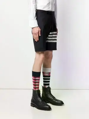 Thom Browne 4-bar Plain Weave Suiting Shorts - Blue