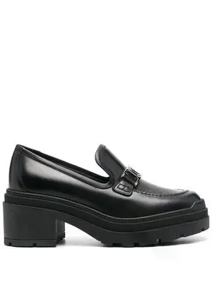FERRAGAMO Vara Chain Leather Loafers