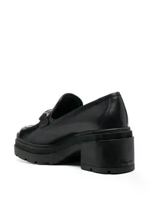 FERRAGAMO Vara Chain Leather Loafers