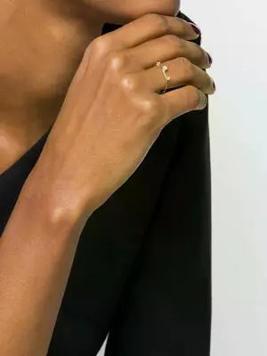 Mizuki 14kt Yellow Ring With Diamonds