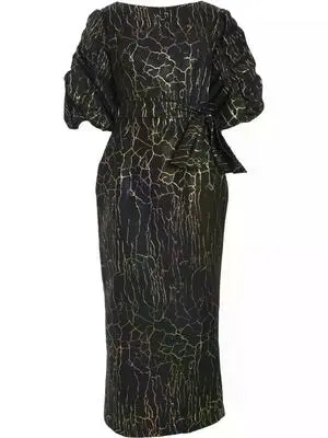 BARUNI Sedum Midi Dress - Black