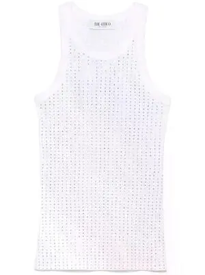 Attico Rhinestone-embellished Tank Top