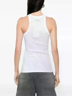 Attico Rhinestone-embellished Tank Top