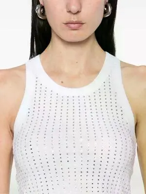 Attico Rhinestone-embellished Tank Top