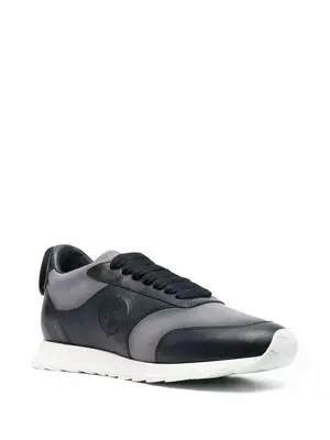 Giorgio Armani Panelled Low-top Sneakers - Grey