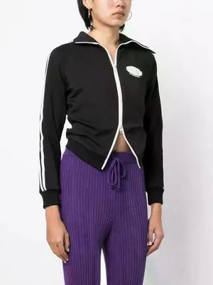 GROUND ZERO Logo-patch Zip-up Jacket - Black