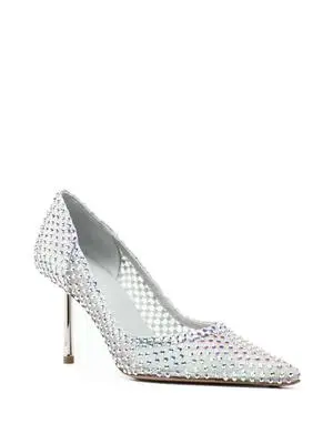 LE SILLA Gilda 90mm Crystal-embellished Pumps