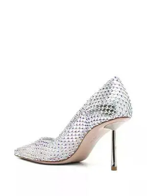 LE SILLA Gilda 90mm Crystal-embellished Pumps