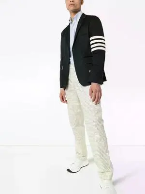 Thom Browne Unconstructed 4-bar Single-breasted Blazer