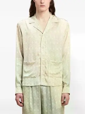 Palm Angels Monogram-pattern Cotton Shirt
