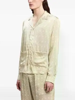 Palm Angels Monogram-pattern Cotton Shirt