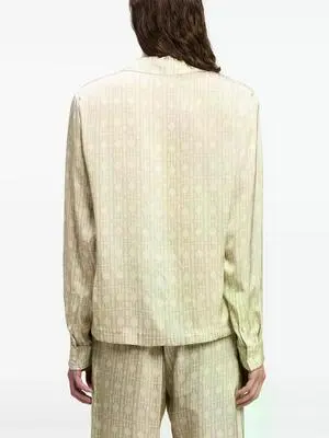 Palm Angels Monogram-pattern Cotton Shirt
