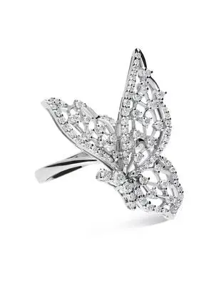 LEO PIZZO 18kt White Gold Light Wings Ring