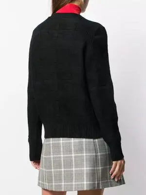 BARRIE Tartan Pattern Cashmere Jumper