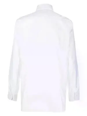 BARBA NAPOLI Cutaway-collar Cotton Shirt - White