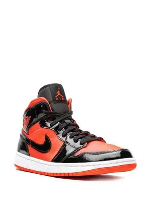 JORDAN 1 Mid Hot Punch Sneakers - Red