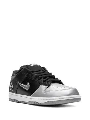 Nike Supreme X Dunk Low Og Qs "jewel Swoosh " Black Sneakers