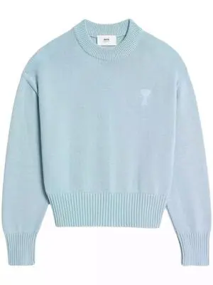 AMI Paris De Coeur Embroidered Sweater