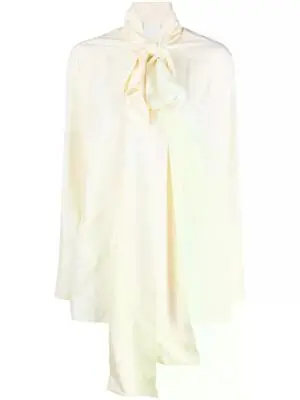 Givenchy Silk Pussy-bow Blouse - Neutrals