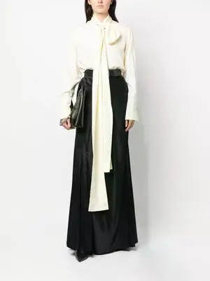 Givenchy Silk Pussy-bow Blouse - Neutrals