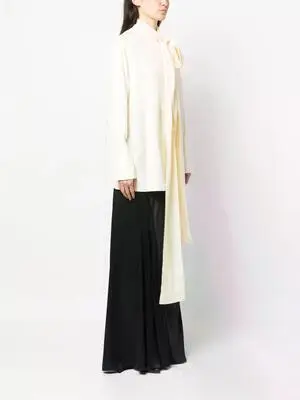 Givenchy Silk Pussy-bow Blouse - Neutrals