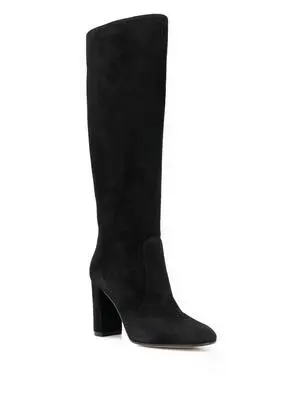 GIANVITO ROSSI Glen 85mm Suede Knee-high Boots