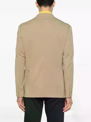 MANUEL RITZ Brooch-detail Blazer - Neutrals