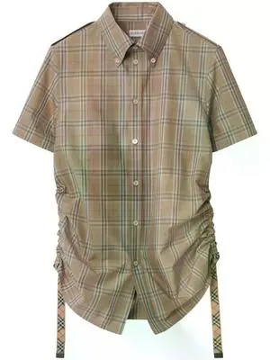 Burberry Checkered Cotton Shirt
