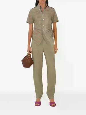 Burberry Checkered Cotton Shirt
