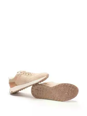 TOD'S Leather-trim Suede Sneakers - Neutrals
