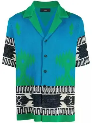 Alanui Patterned Intarsia-knit Shirt