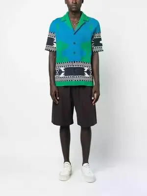 Alanui Patterned Intarsia-knit Shirt