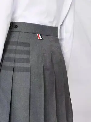 Thom Browne 4-bar Pleated Mini Skirt