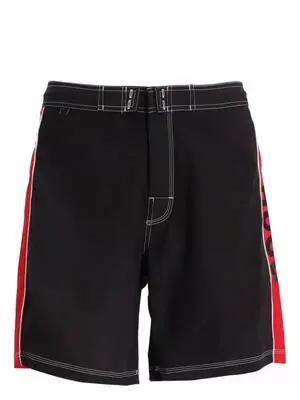 Hugo Logo-tape Swim Shorts - Black