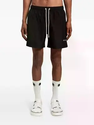 Palm Angels Logo-embroidered Swim Shorts