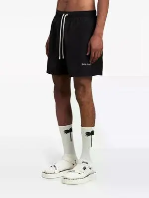 Palm Angels Logo-embroidered Swim Shorts