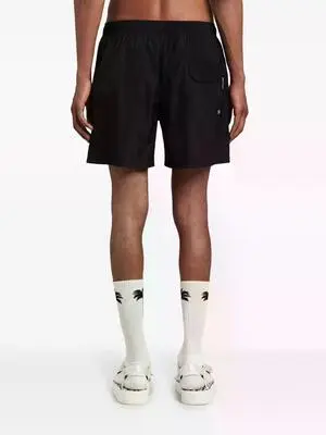 Palm Angels Logo-embroidered Swim Shorts