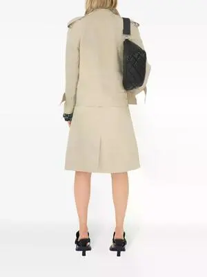 Burberry Off-centre Canvas Trench Jacket