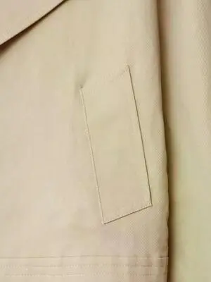 Burberry Off-centre Canvas Trench Jacket