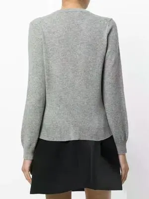 Play Comme Des Garcon V-neck Pullover - Grey
