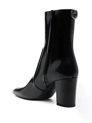 Saint Laurent Xiv 80mm Leather Ankle Boots