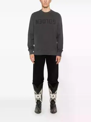 GOLDEN GOOSE Logo-print Long-sleeve Sweatshirt