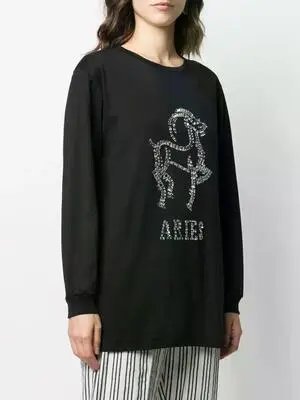 Alberta Ferretti Aries Crystal-embellished Jumper