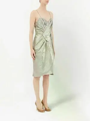 MAISON MARGIELA Bow-detail Lurex Midi Dress